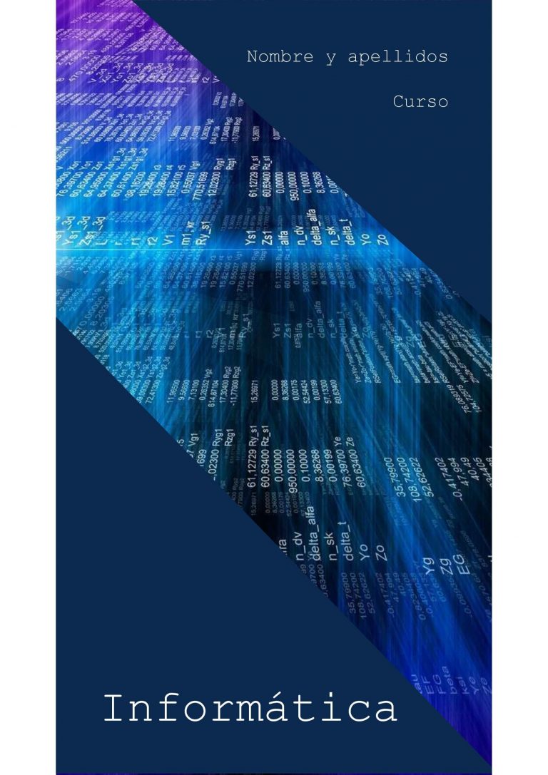 Portadas de Tecnología. Descargar e imprimir GRATIS. - Portadas para Word