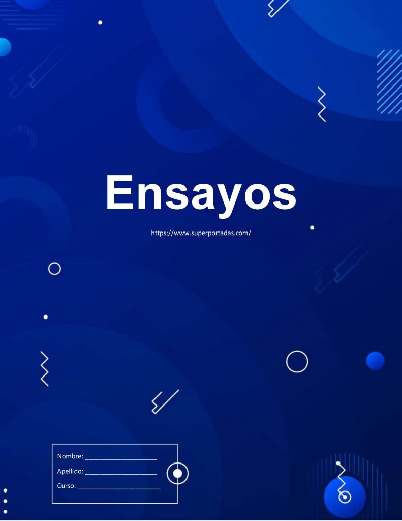 Portadas para ensayos » Descargar e imprimir en PDF ( 2025)