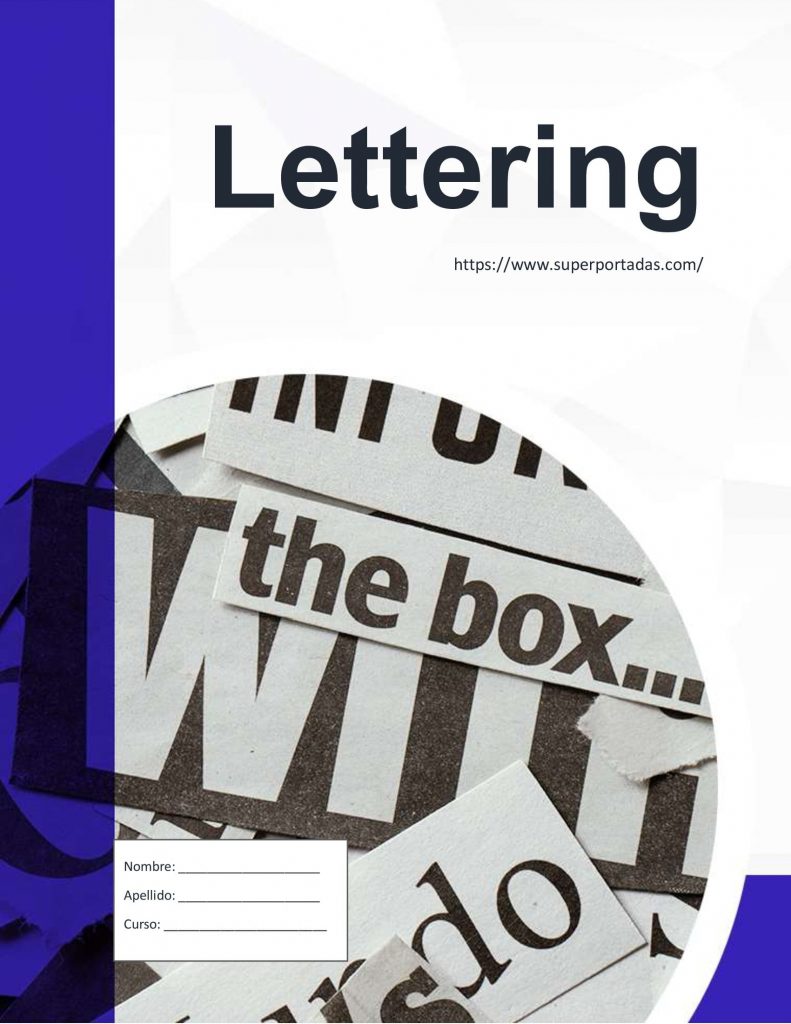 Las mejores Portadas de Lettering para descargar e imprimir.
