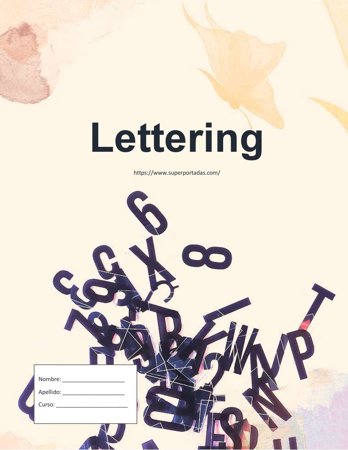 Las mejores Portadas de Lettering para descargar e imprimir.
